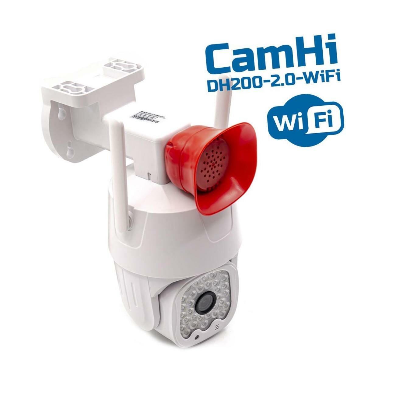 IP Wi-Fi CamHi камера видеонаблюдения 2Mp для частного дома КамХай Мод: DH.200-WiFi-2.0 с просмотром через сотовый телефон и очень громкой сиреной. Дву