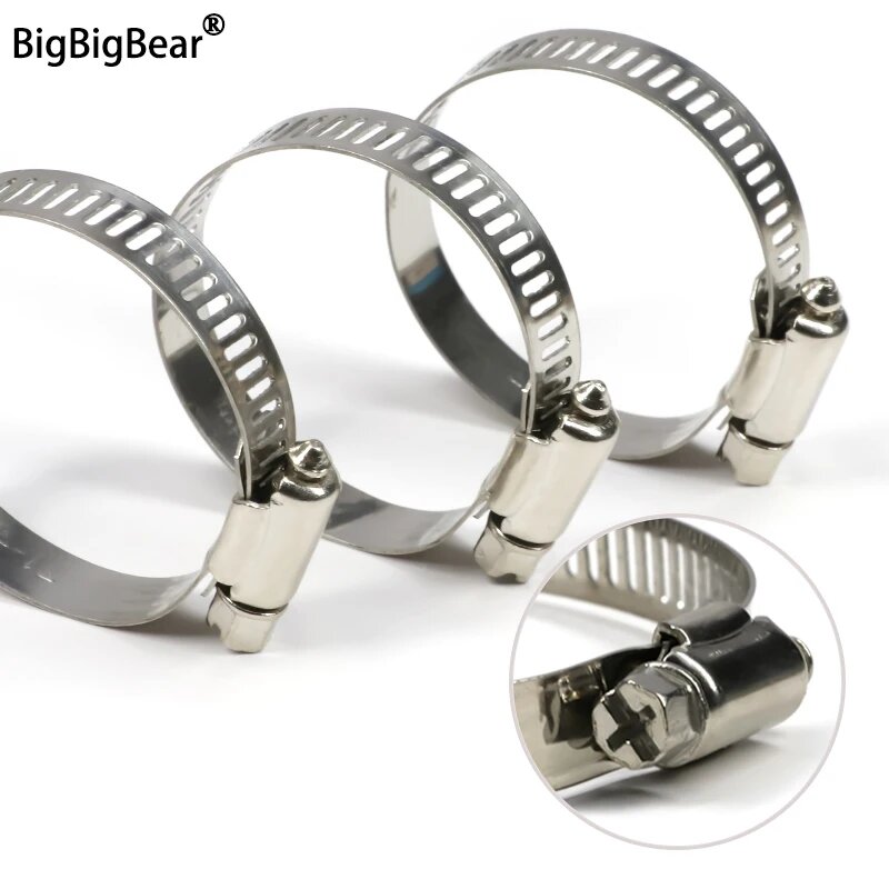 Регулируемые хомуты для шлангов из нержавеющей стали 8-120 мм Diameter 13-19mm
