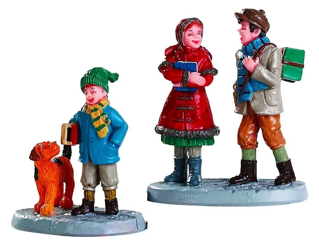 Набор фигурок 'Идём в школу', полистоун, 5-6 см (2 шт.), LEMAX