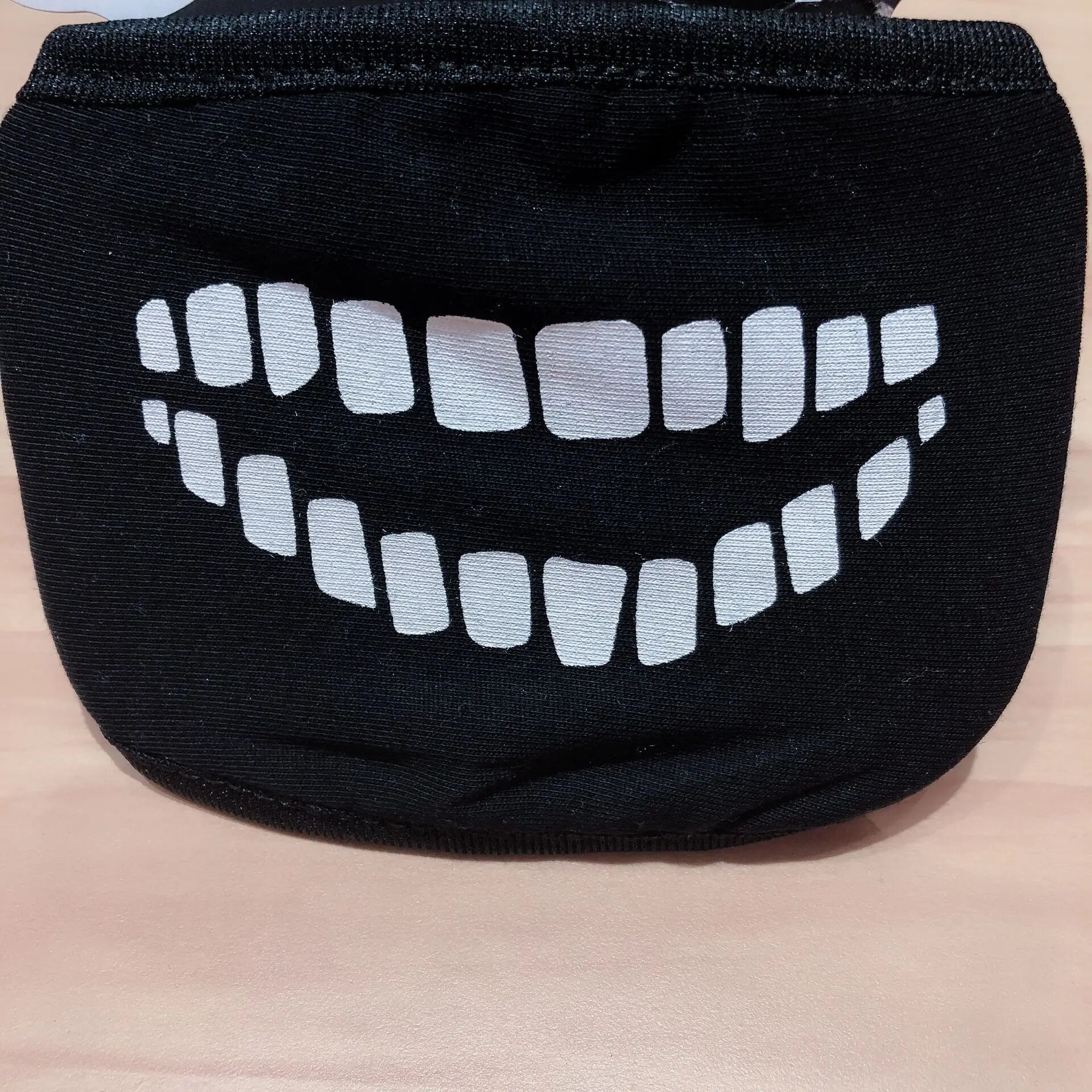 Хлопковая маска для лица с принтом зубов, 20 стилей Черный, 20