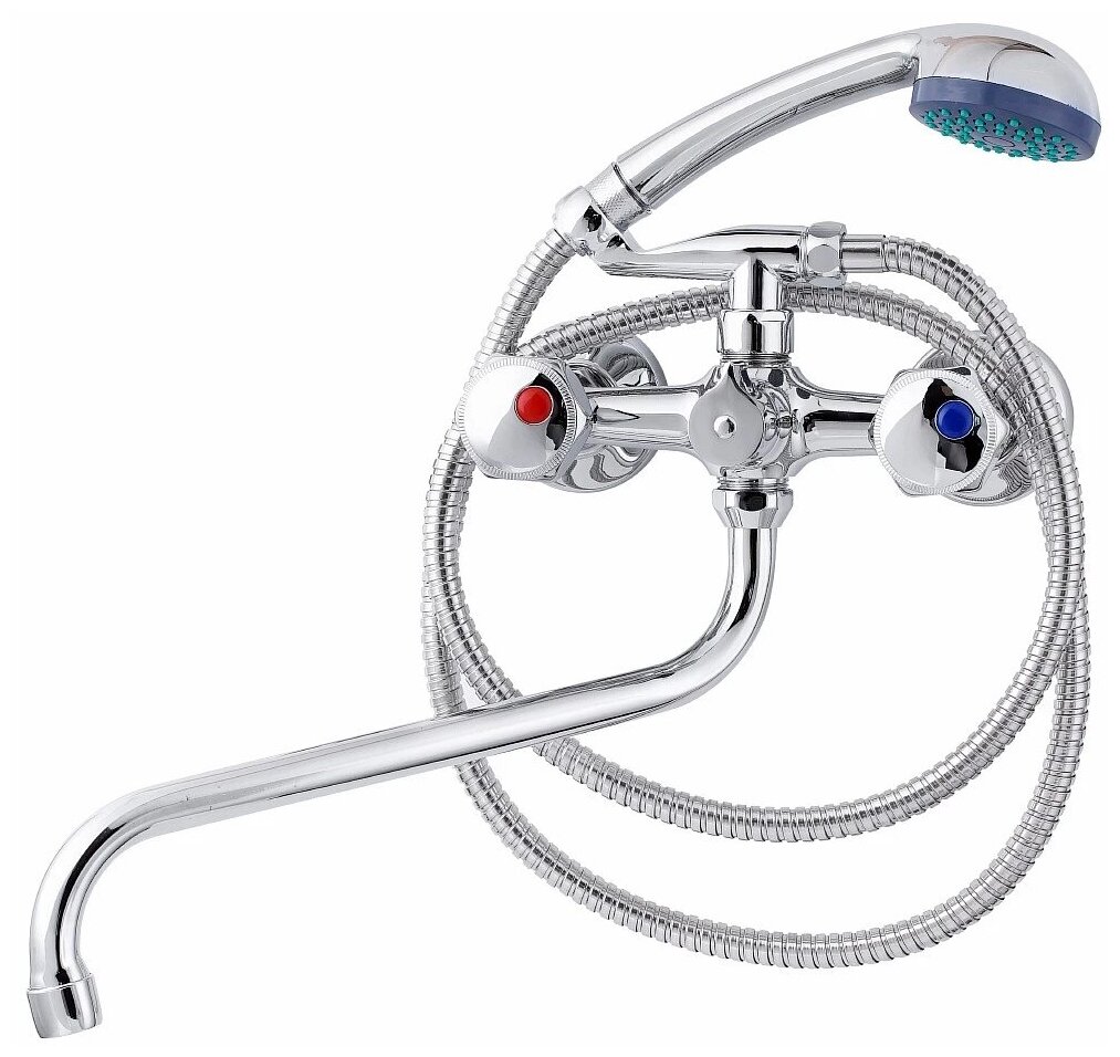 Душ со смесителем TSARSBERG 120-41, вертикальный монтаж, 34 см