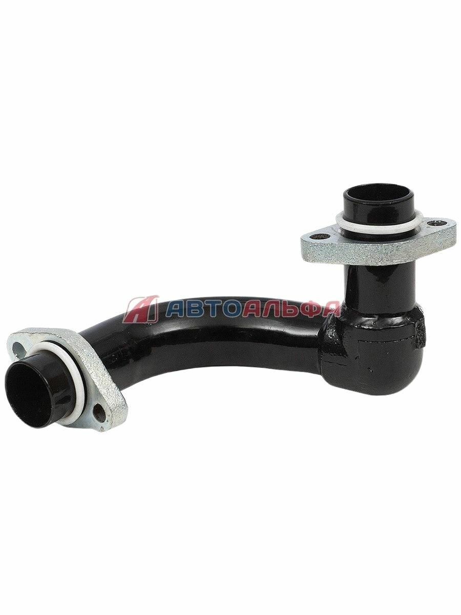 Труба подводящая теплообменника КАМАЗ в сборе с фланцами