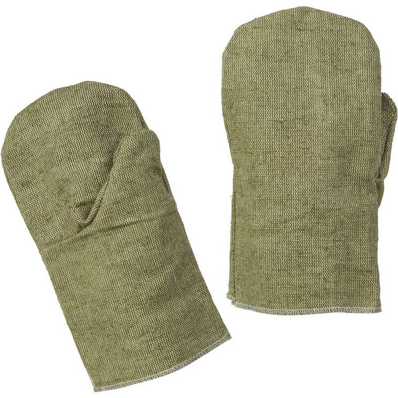 Рукавицы защитные КНР брезентовые, с наладонником брезентовым, 550 гр|м2, 10 пар (брезент+брезент)