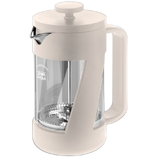 Френч-пресс Vitax New Leicester 600 мл, стекло/нерж. сталь (VX-3022)