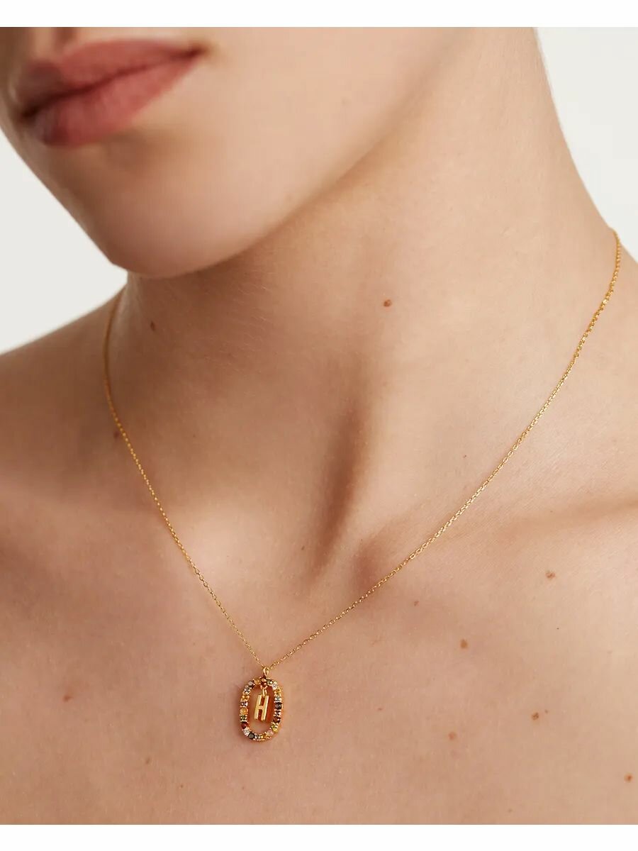 Колье, серебро, 925 проба, лабрадорит, цитрин, тигровый глаз, родолит, кристалл