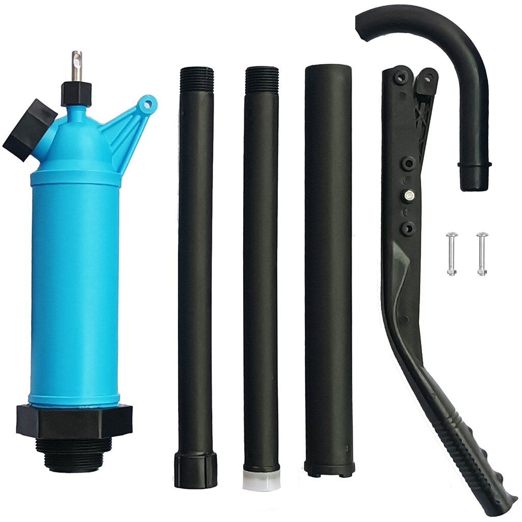 Масляный насос ручного давления PP, портативный ручной масляный бочкообразный насос высокого давления, антикоррозийный ручной масляный насос