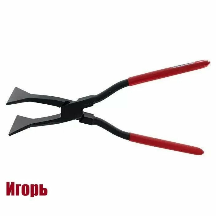 Кровельные клещи для конвертов, прямые 100мм, накладное, черный, красный