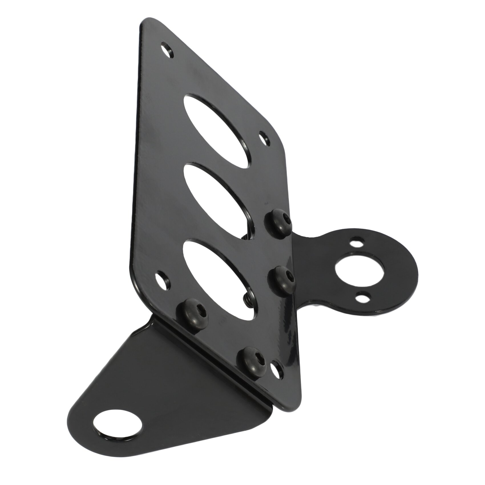 (T X Z A) Черный мотоцикл с боковым креплением кронштейн номерного знака Chopper подходит совместим Sportster стоп-сигнал Cb750 xs650 задний фонарь