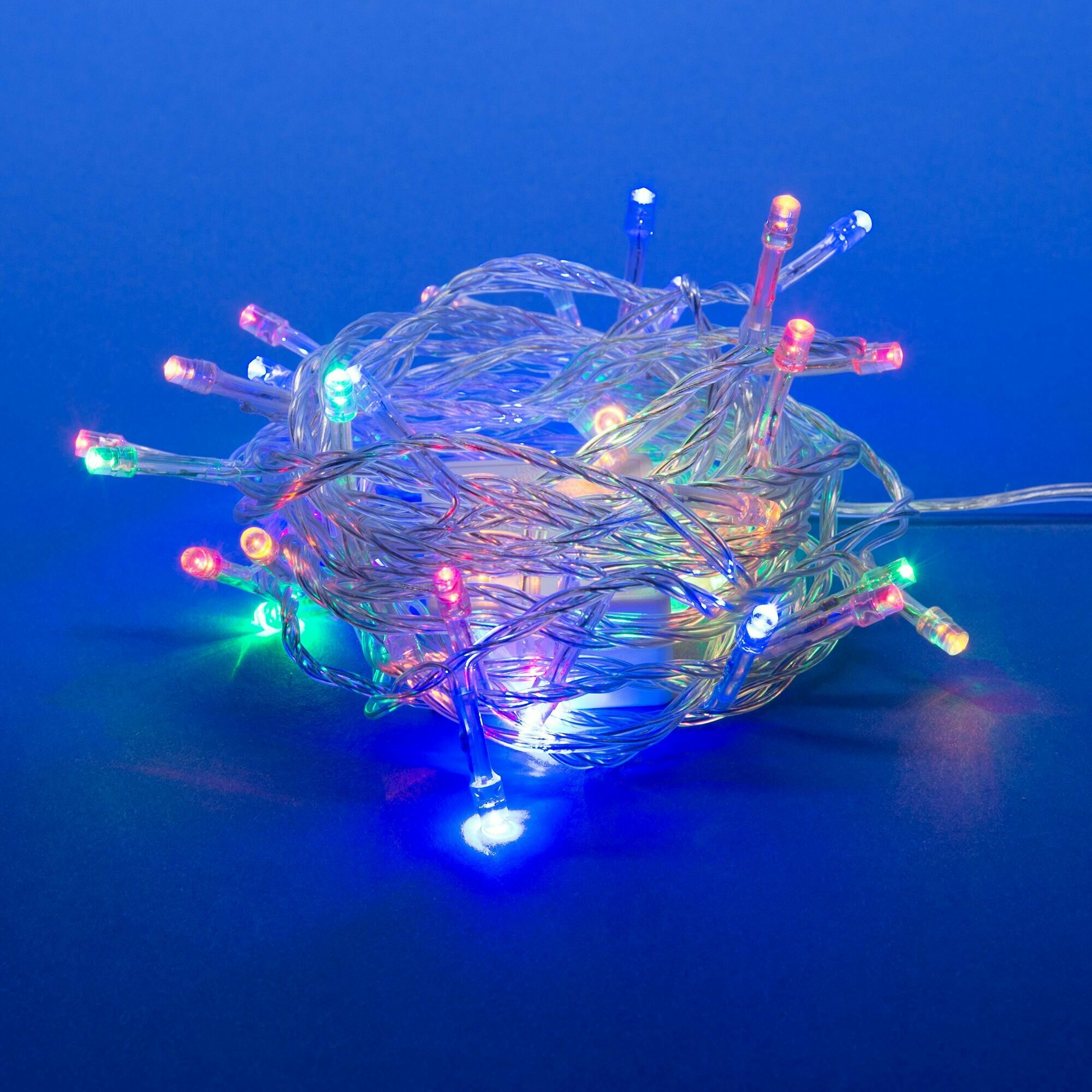 Электрогирлянда Нить 2,5 м, интерьерная, светодиодная, разноцветный свет. ULD-S0250-020/STA MULTI IP20