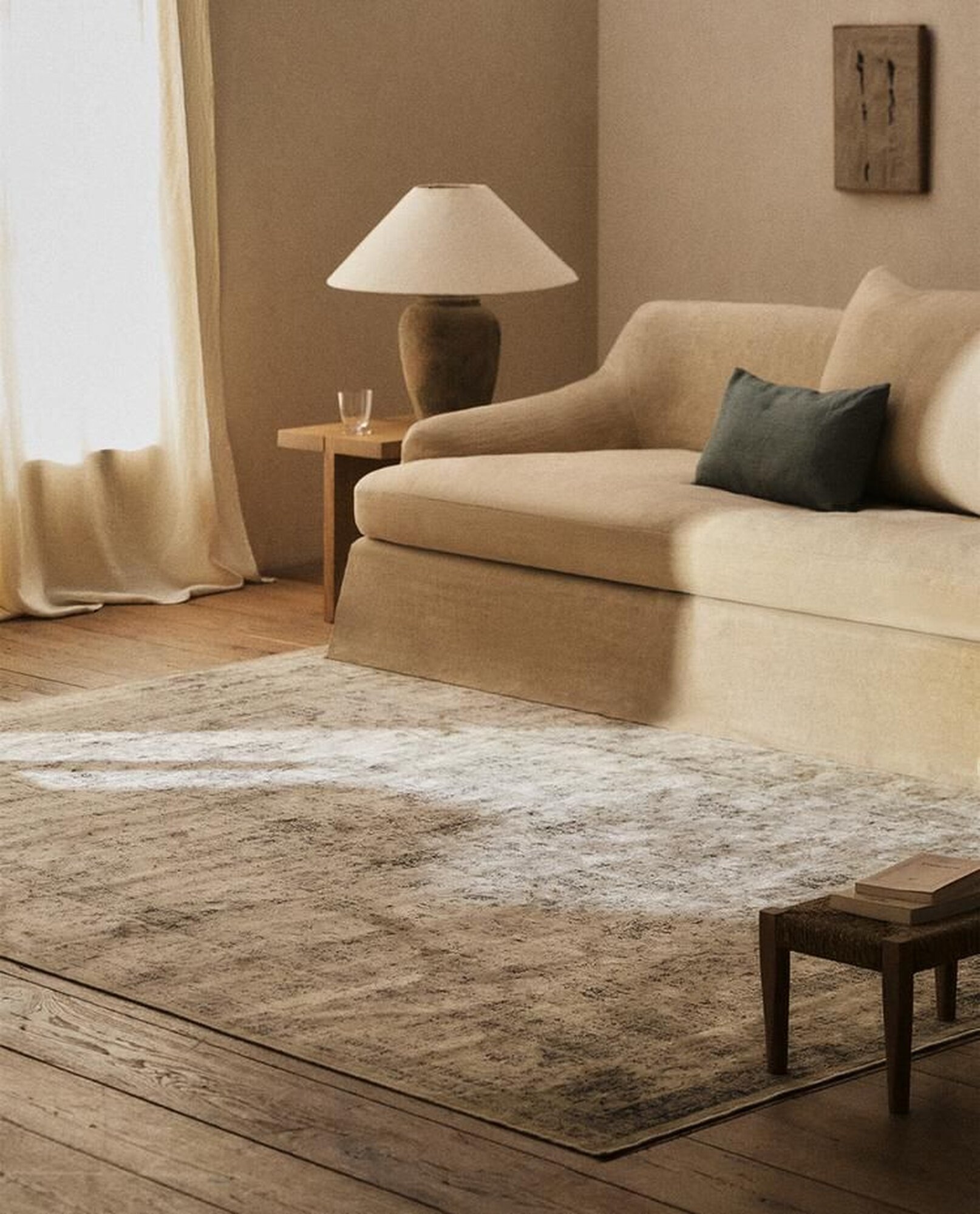 Ковер с винтажным эффектом, 200 x 300 см, бежевый, ZARA HOME, 1329/029-1