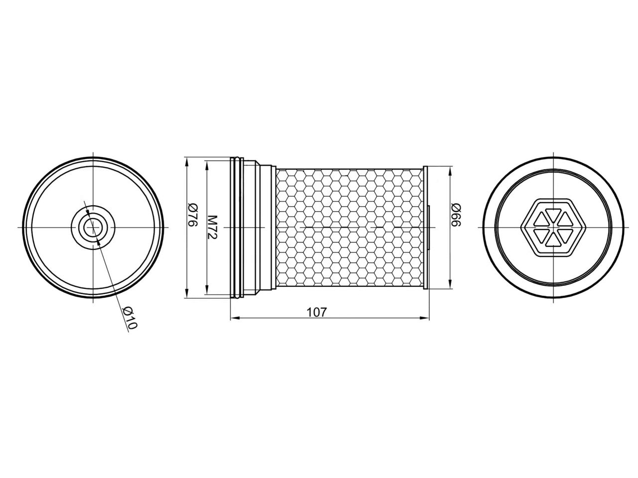 UNIO FLT-50005 (52100212 / 94771044) фильтр топливный фильтр топливный (eco) Chevrolet (Шевроле) trailblazer (31ux)