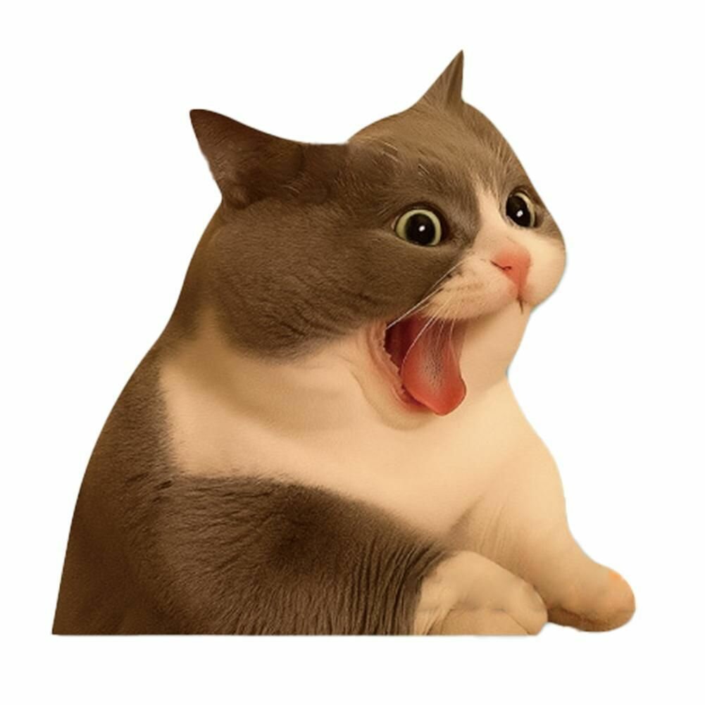 Наклейка на авто Кот мем