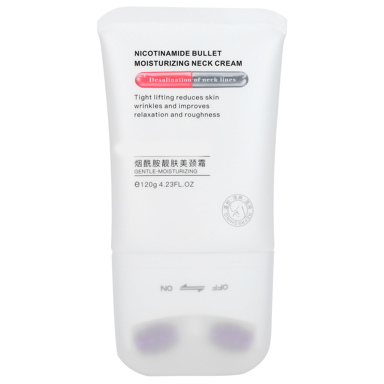 BISUTANG Укрепляющий крем для шеи с двойным роликом Антивозрастной крем для лифтинга и подтяжки шеи 120 мл