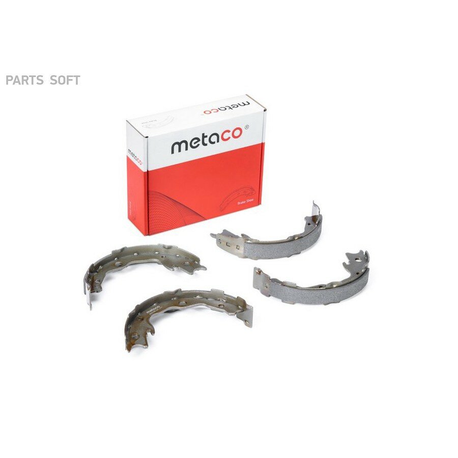 METACO Колодки ручного тормоза к-кт Nissan Qashqai (J10) (2006-2014), Nissan X-Trail (T31) (2007-2014)
