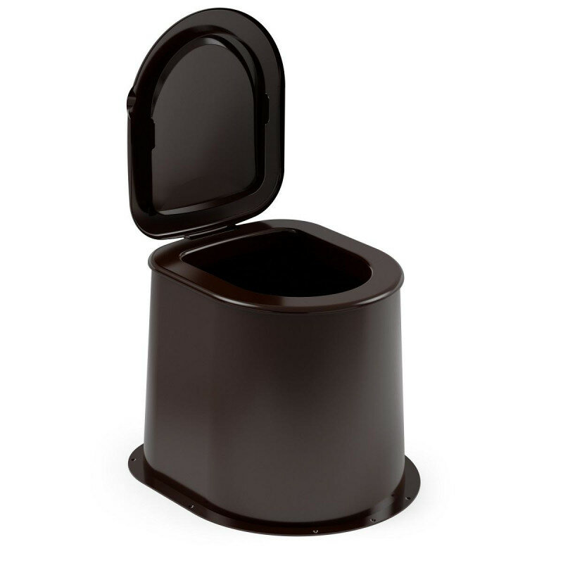 Ведро-туалет Альтернатива Дачный, 47 см x 41 см x 39 см, крепление к полу, крышка М1295