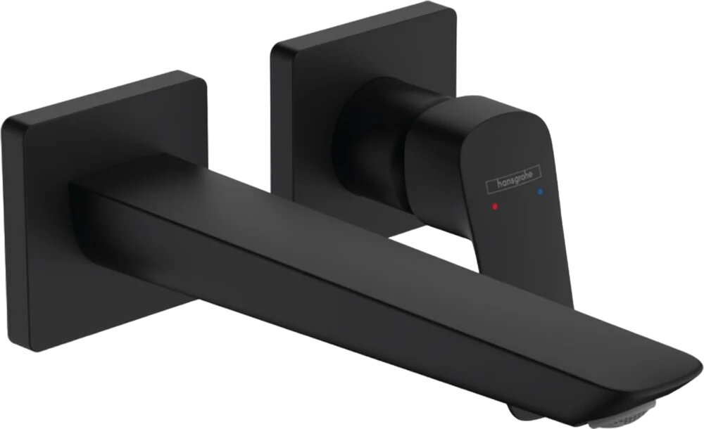 Смеситель для раковины Hansgrohe Logis Fine 71256670 встраиваемый, скрытого монтажа, матовый, черный, из латуни