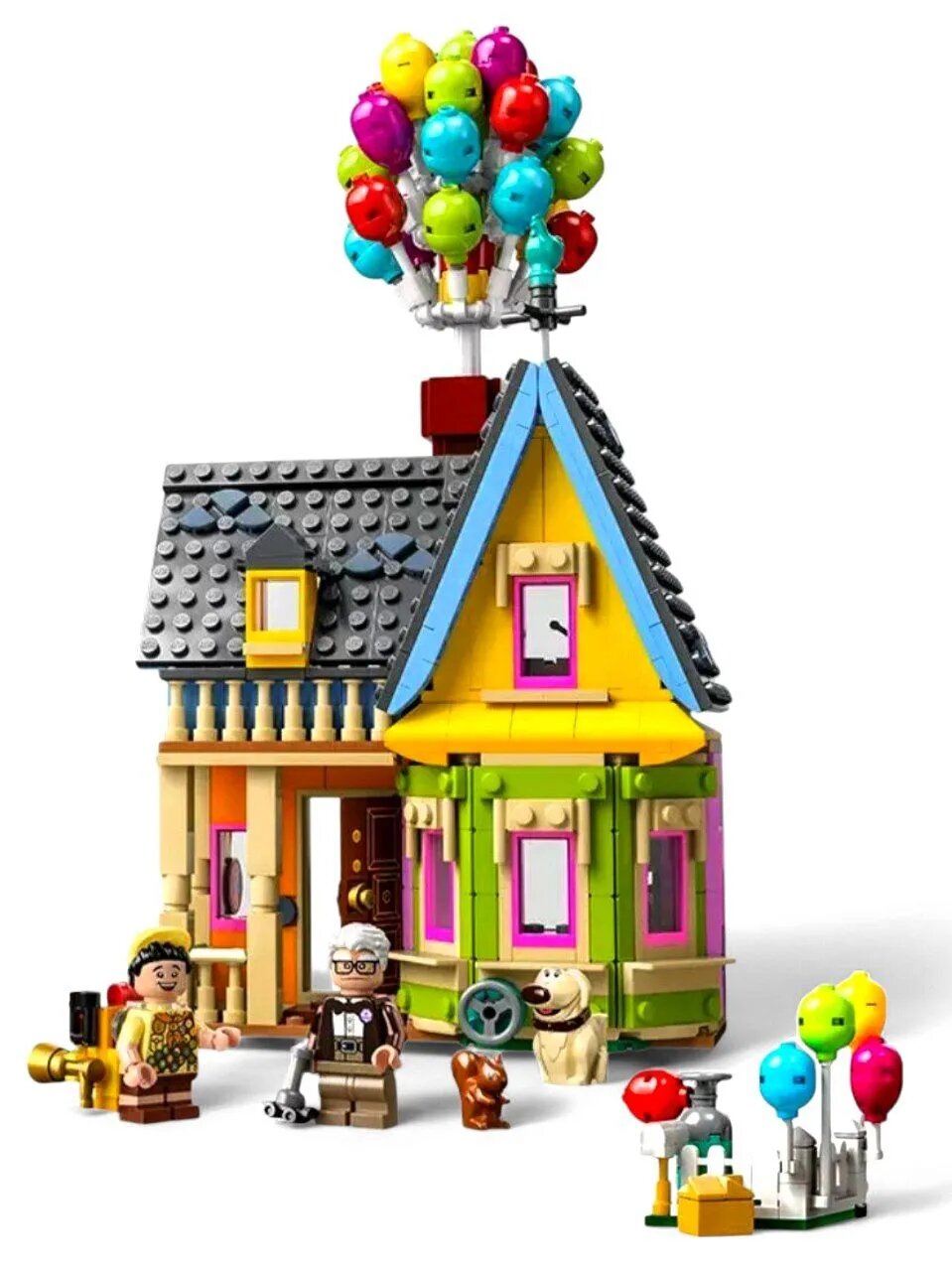 Конструктор "Дом из Шаров" набор Вверх 598 деталей 4 фигурки ( летающий дом на воздушных шарах / мультфильма вверх / подарок для детей )