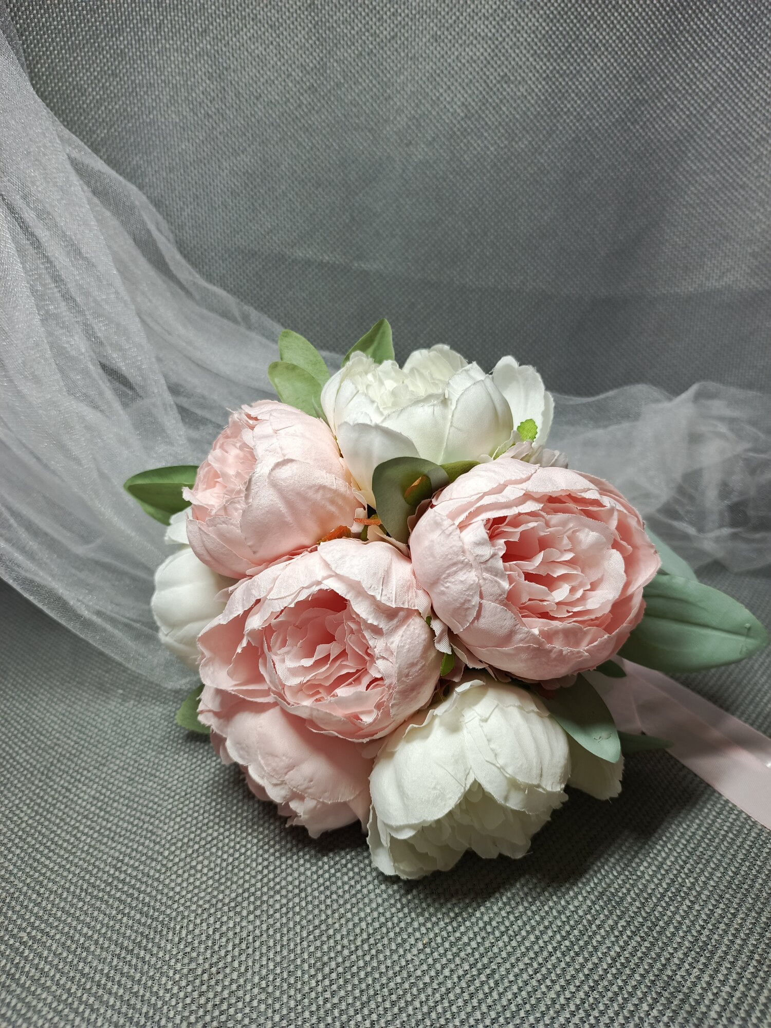 Свадебный букет невесты дублер пион для фото сессии и церемонии.