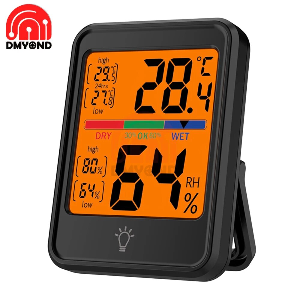 Gaqqee Цифровой термогигрометр Black