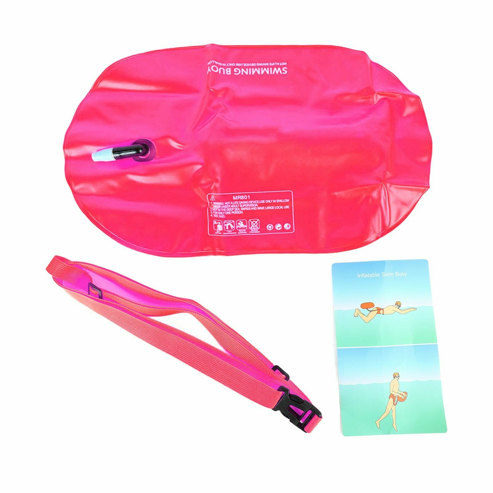 Плавательный буй для обеспечения безопасности и видимости на открытой воде, спасательный дрейфующий буй для обучения плаванию, снорклингу и водным видам спорта