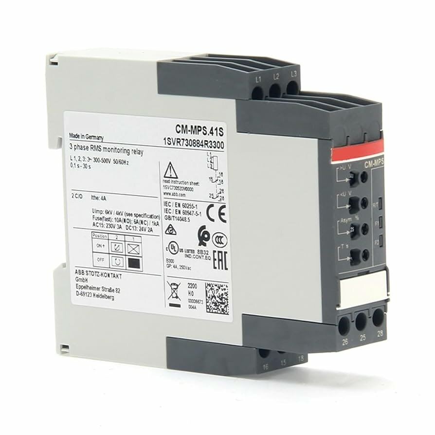 Реле контроля асимметрии фаз ABB CM-PAS.41S 3x300.500 В AC