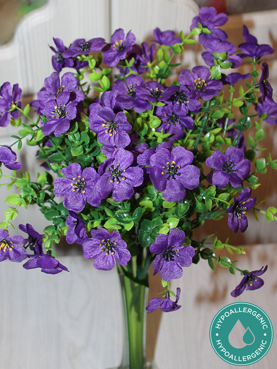 Искусственные растения фиалки (букет) от бренда Holodilova