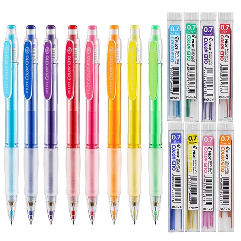 Набор ручек Pilot Color Eno 0.7 мм, 8 цветов + 8 перезаполнений