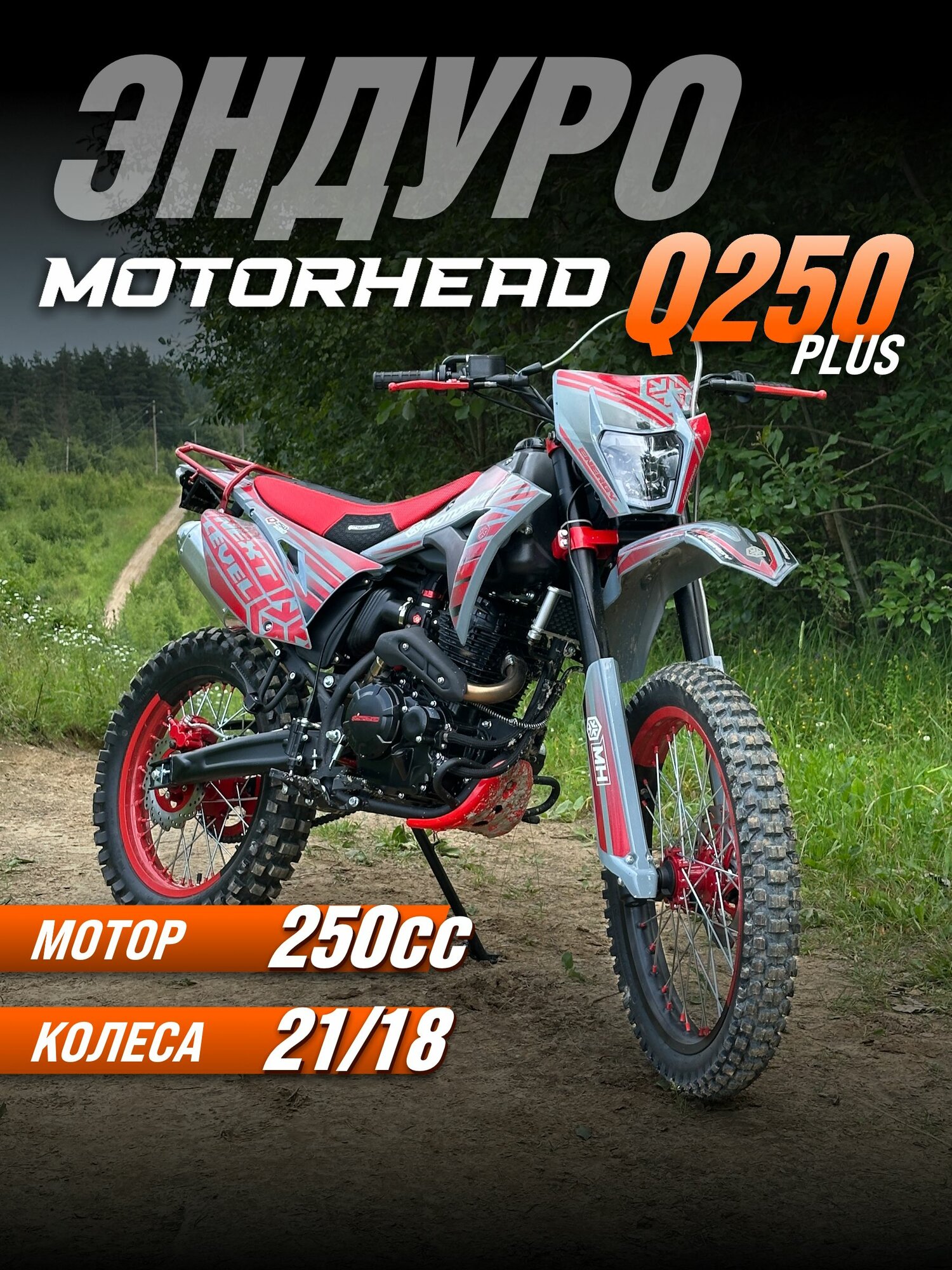 Мотоцикл, Эндуро мотоцикл Motorhead Q250PLUS