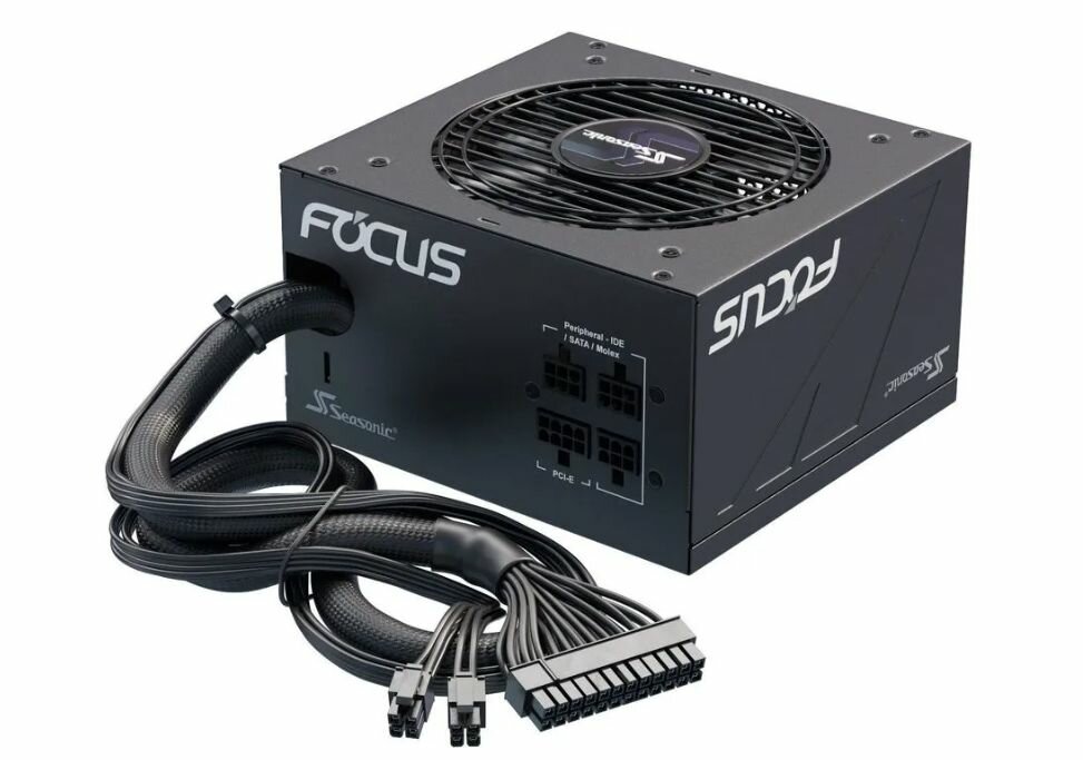Блок питания Seasonic FOCUS SSR-850FM (GM-850 (SSR-850FM)) черный - 850 Вт, 80+ Gold, ATX 20+4 пин, 4 pin + 4 pin CPU, 8 SATA, 6 x 6+2 pin PCI-E