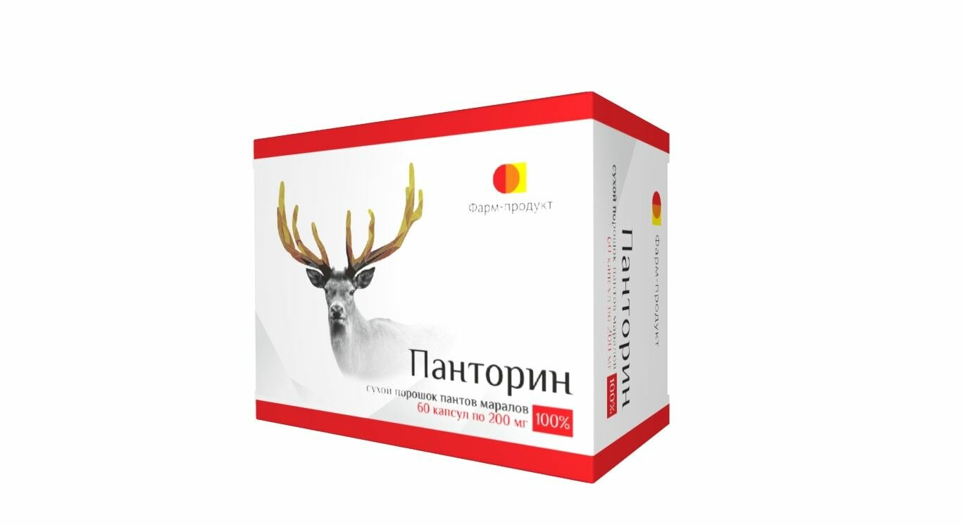 Пищевая добавка Фарм-Продукт "Панторин", панты марала, 60 капсул