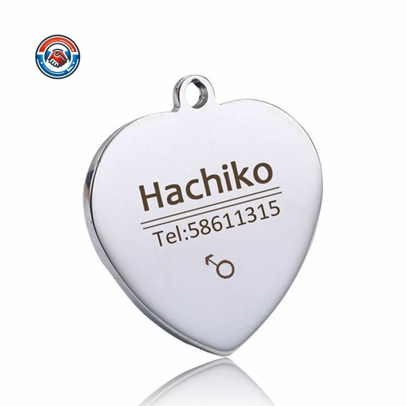Адресник для собаки с гравировкой клички и телефона, прочный металлический жетон на ошейник, персонализированная табличка для защиты питомца, стильный подарок собаке