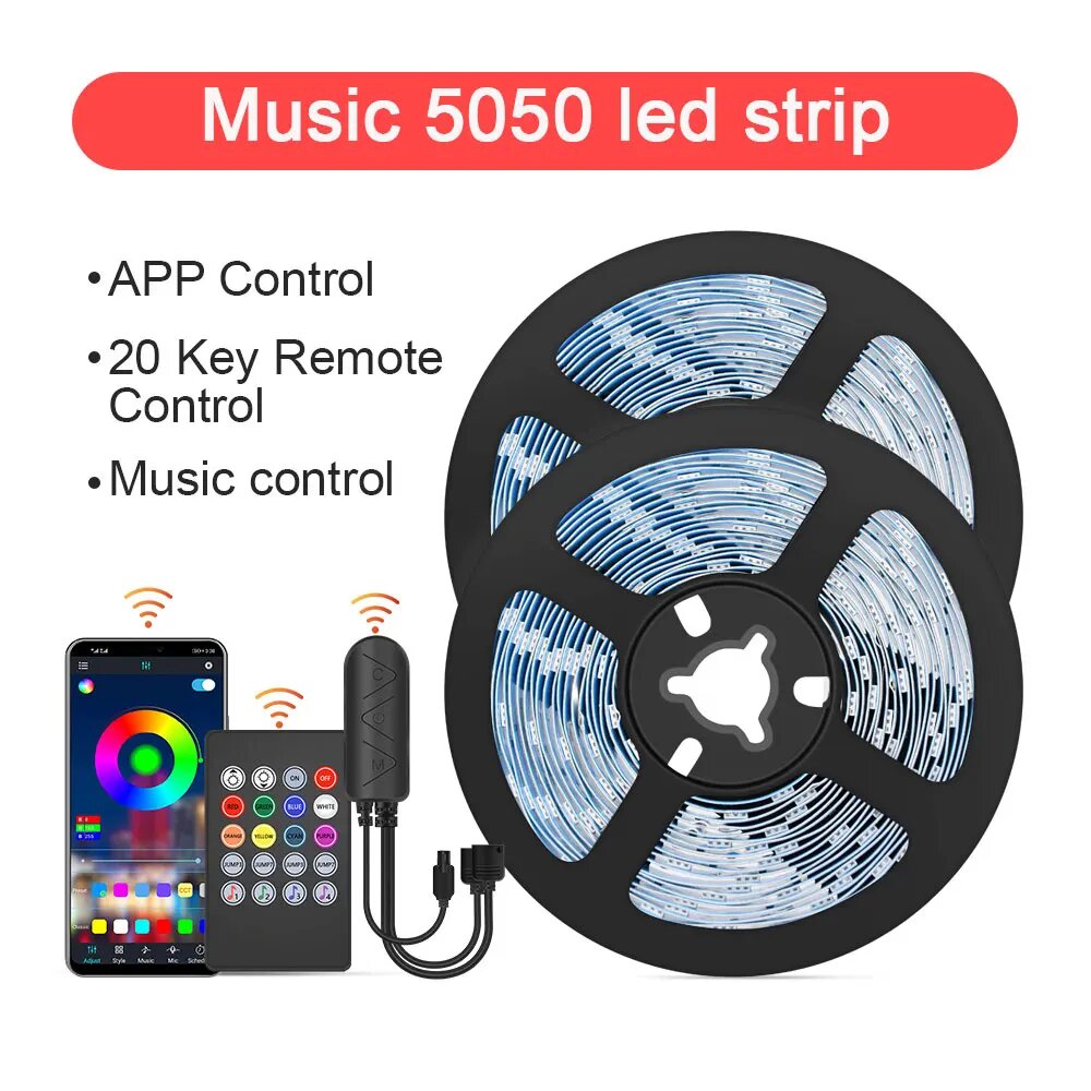 Aiopp RGB 5050 светодиодная лента для дома
