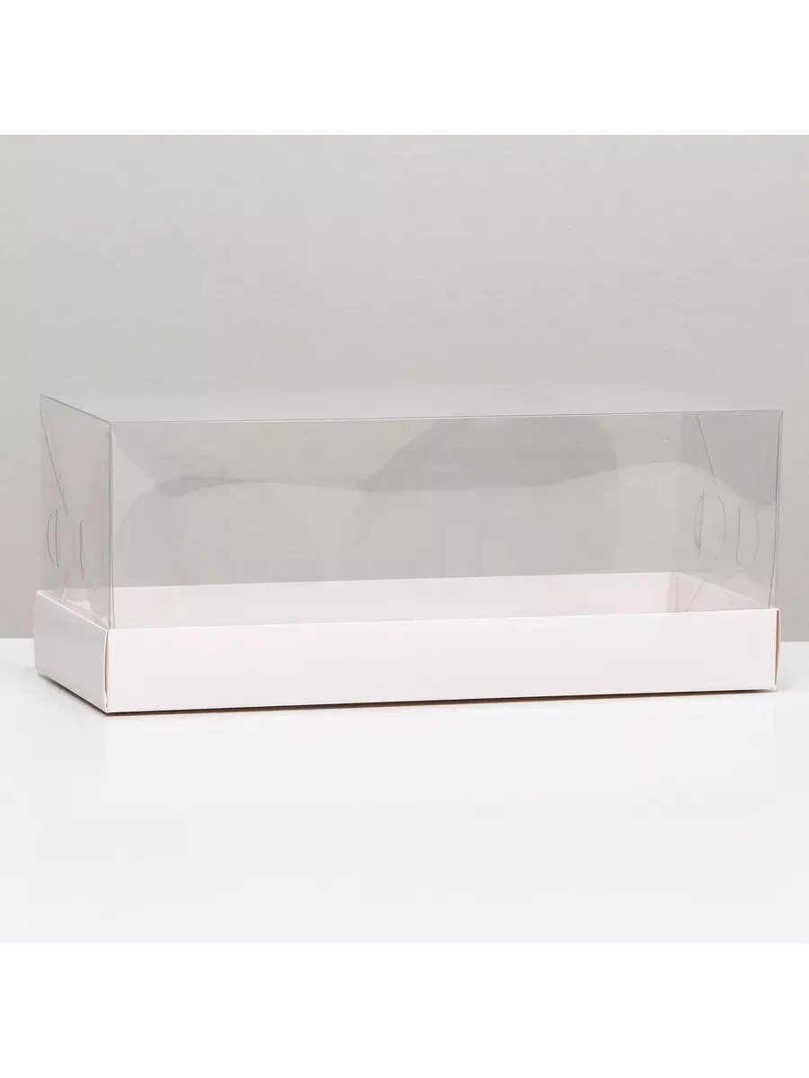 Коробка с прозрачной крышкой под рулет