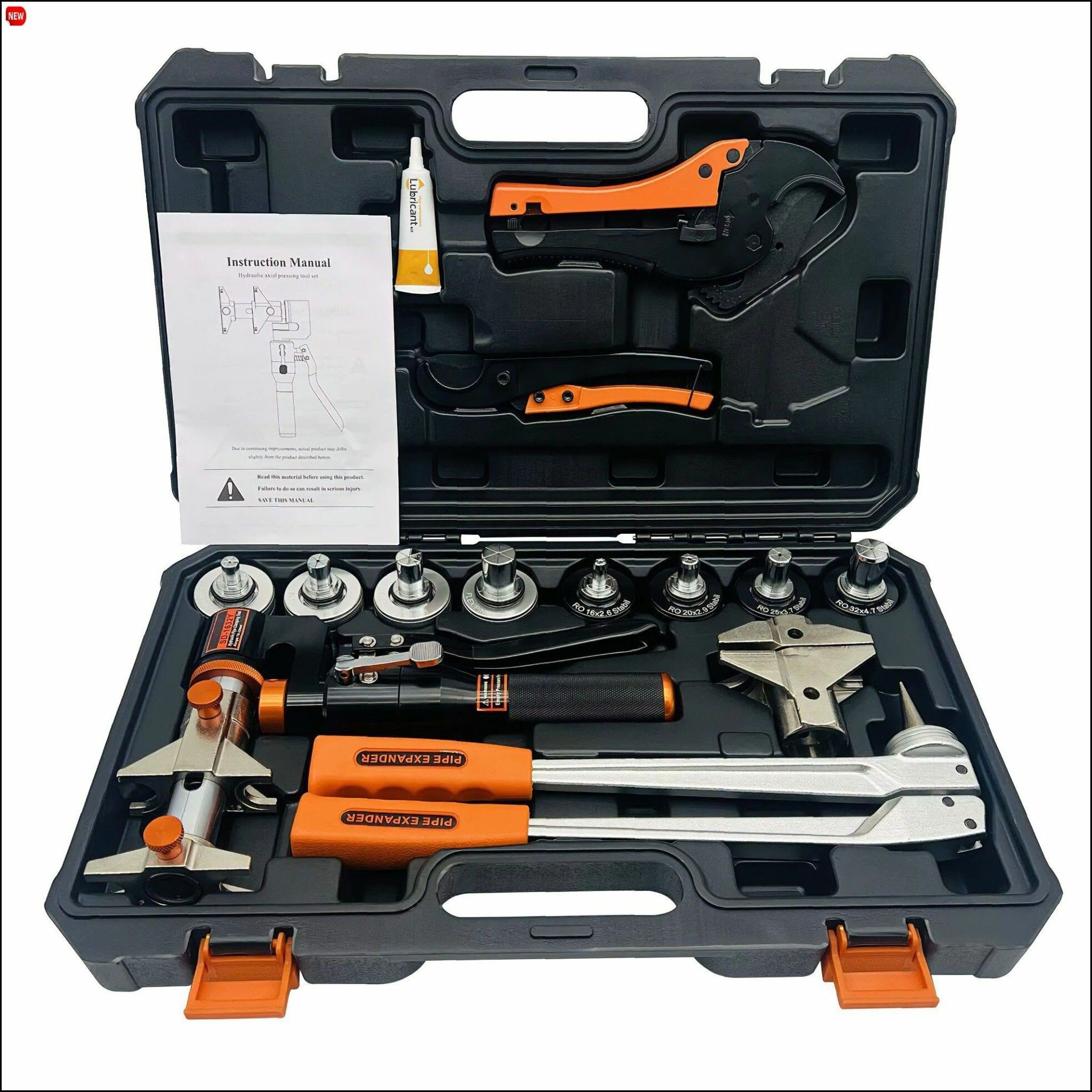 Эксклюзивный прессинструмент REHAU для опрессовки аксиальных фитингов и труб PEX FLEX PINK STABIL, диаметром 16 32 мм