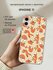 Силиконовый чехол на Apple iPhone 11 / Айфон 11 с принтом "Лисички фон"