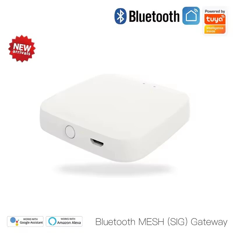 Многорежимный интеллектуальный концентратор MOES Tuya ZigBee3.0 Bluetooth Mesh Hub