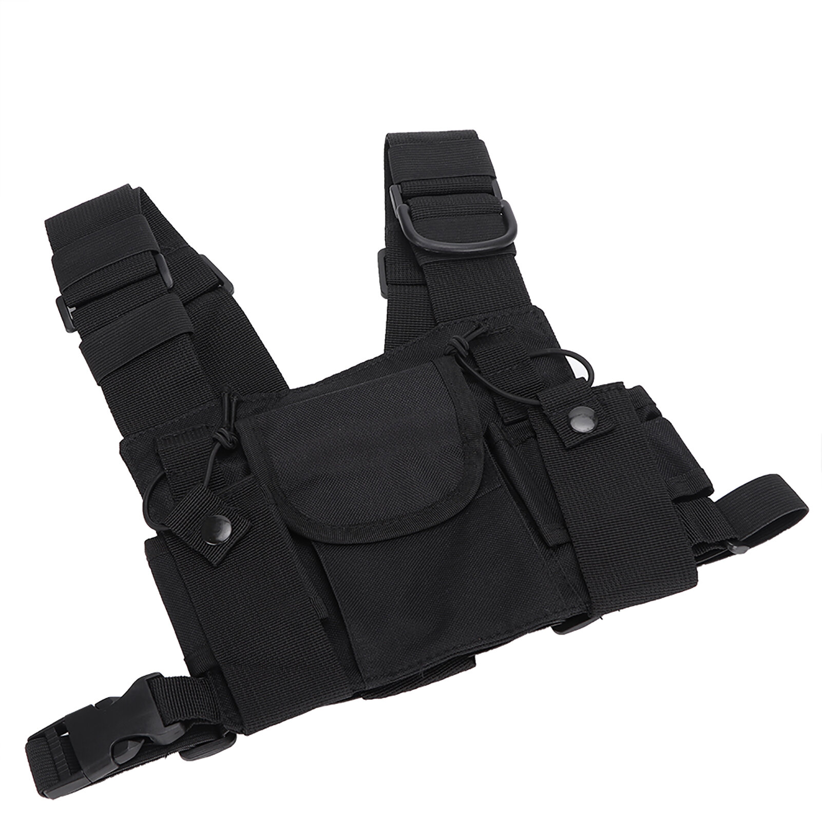 Chest Bag, Durable Pouch, Nylon Radio Electronics Accessories for Men Walkie-Talkie