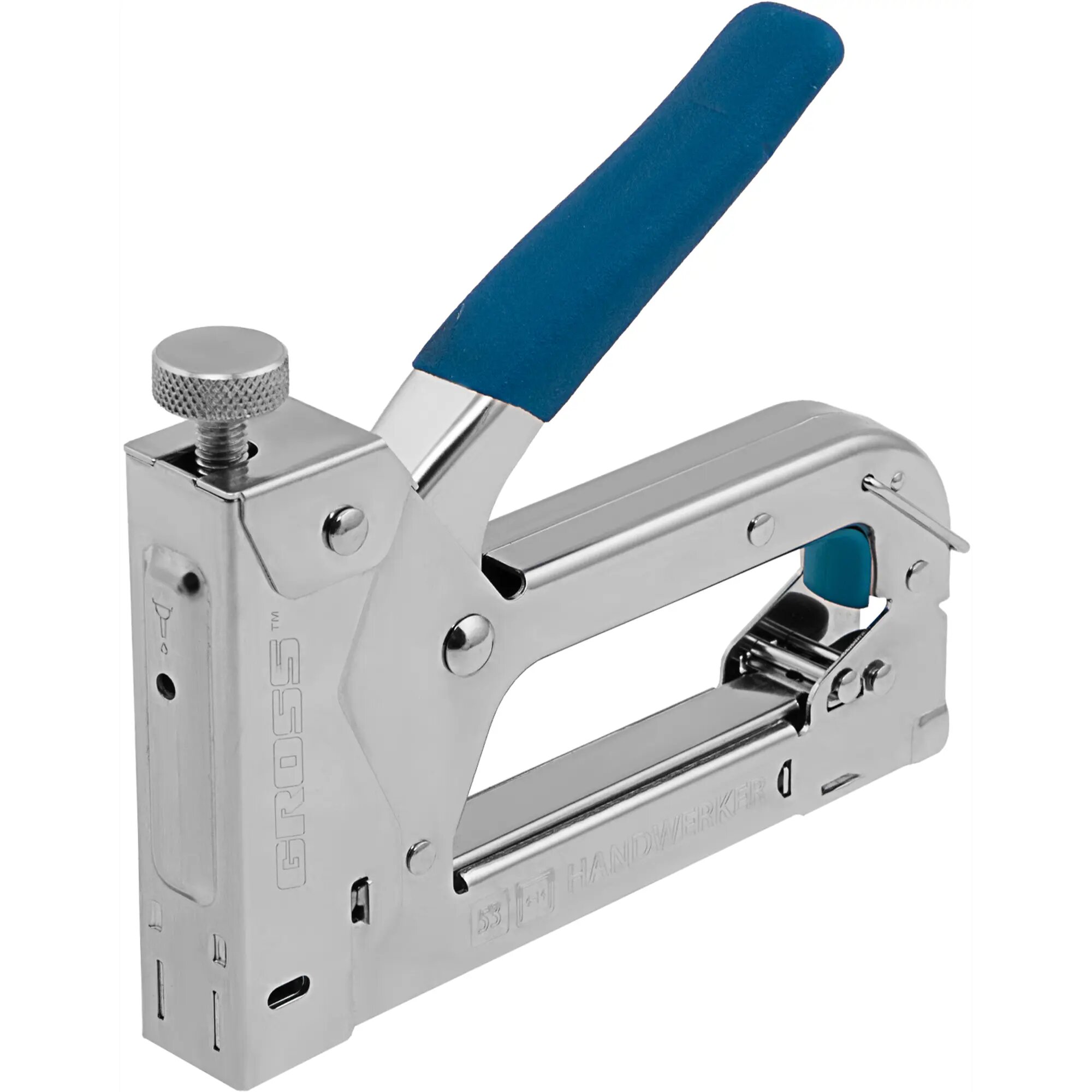 Степлер Gross 41000 для скоб 53, формат 4-14 мм, совместим с 53-скобами для ремонта