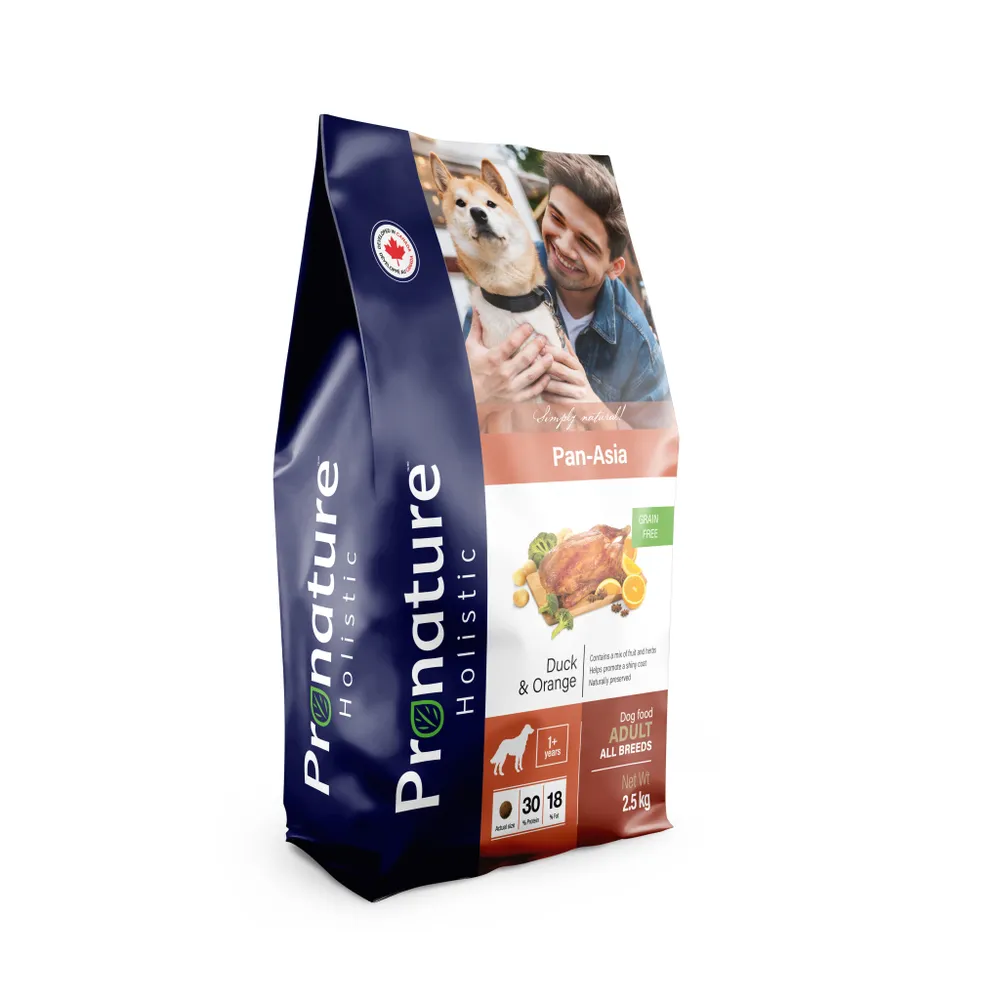 Сухой беззерновой корм Pronature Holistic Pan-Asia GF для собак, утка с апельсином 2.5 кг