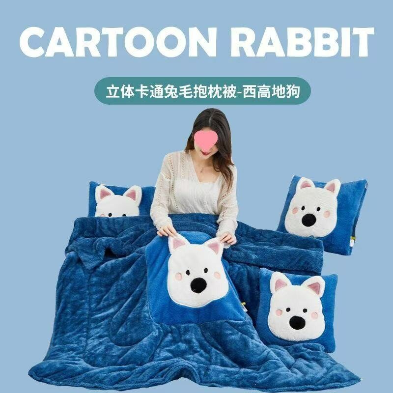 Одеяло-подушка Disney Stitch MINISO