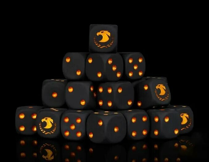 Dice D6 Warhammer Adeptus Custodes. Заготовка для создания кубика фракции Адептус Кустодес.