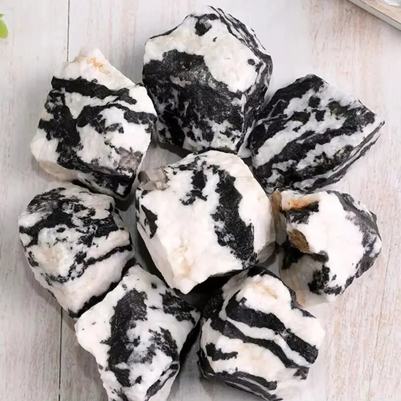 Необработанный камень Zebra Marble, 3-5cm, 1pc