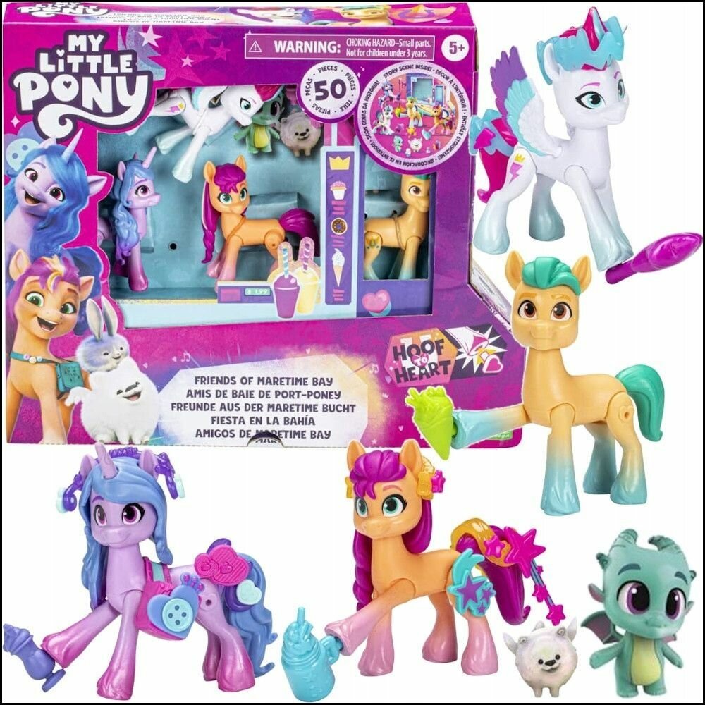 Эксклюзивный игровой набор F3865 My Little Pony Новое поколение с фигурками Друзья из бухты Мэритайм от Hasbro