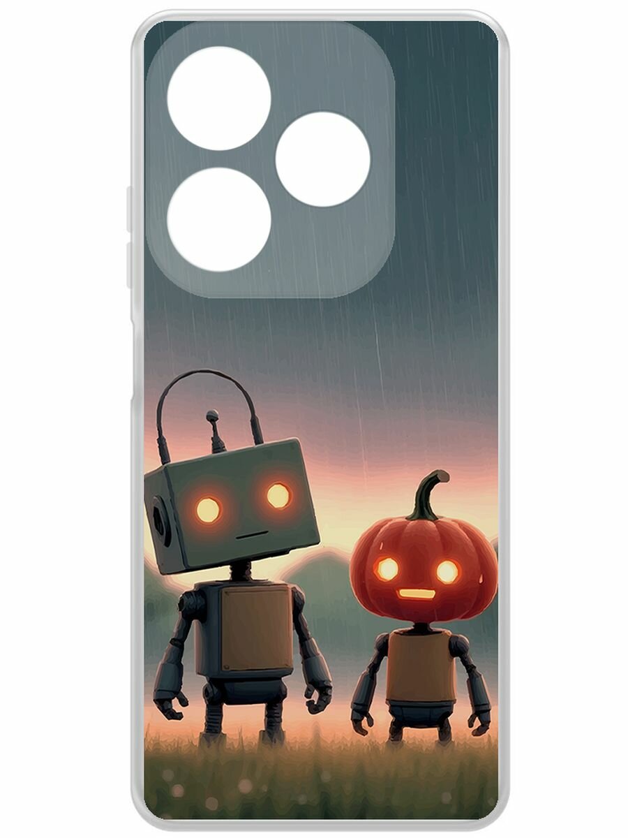 Чехол-накладка Krutoff Clear Case Кенты для INFINIX Smart 8