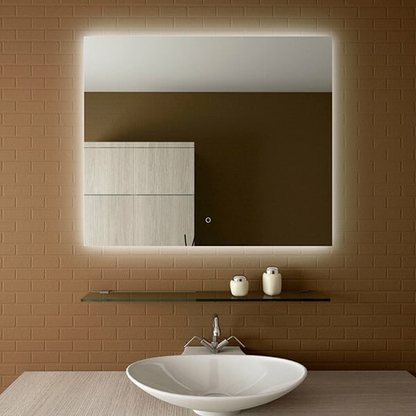 Glassy 80*80 зеркало с подсветкой, MIRSANT