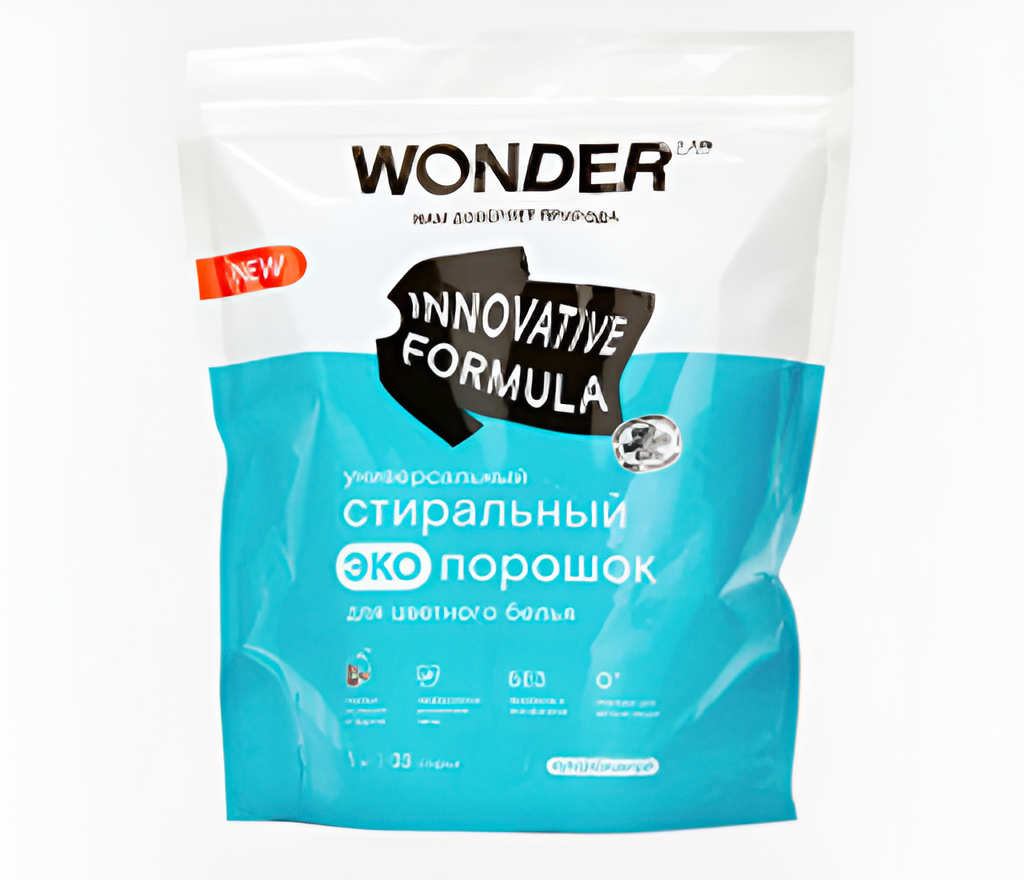 Эко-порошок стиральный Wonder LAB, гипоаллергенный, для цветных тканей, универсальный