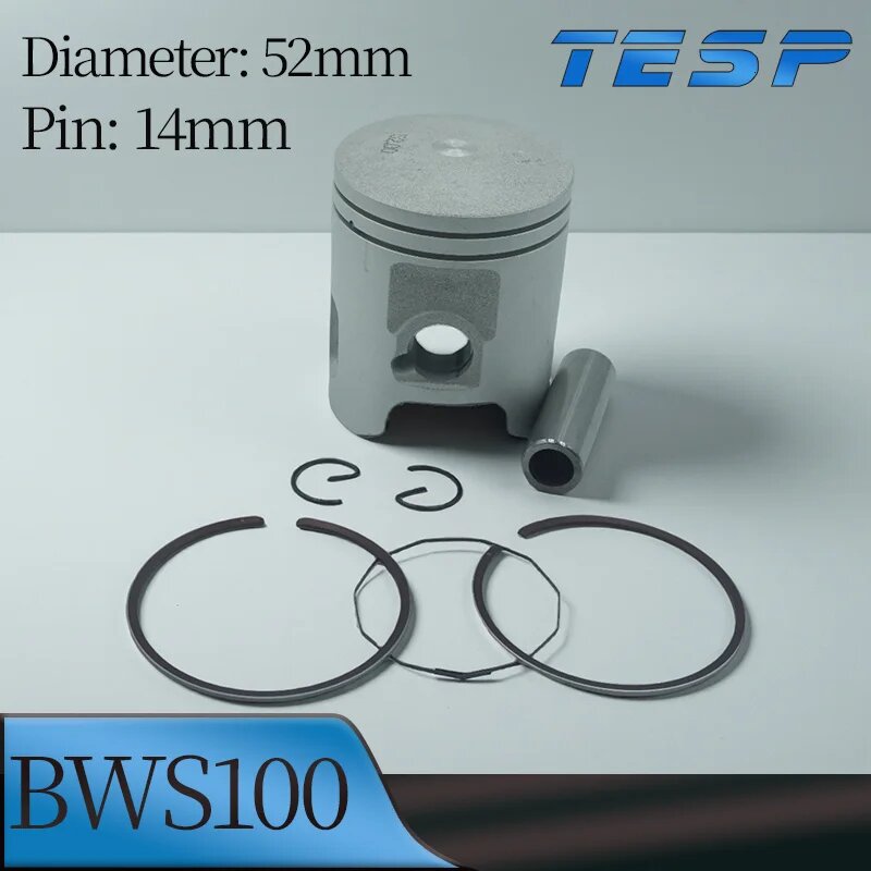 Комплект поршней для мотоцикла Yamaha BWS100 BWS 100 AXIS MIO100 100cc 2-тактный 52 мм +0,25 +0,5 +0,75 +1 54 мм 55 мм 56 мм Отверстие 14 мм Штифт