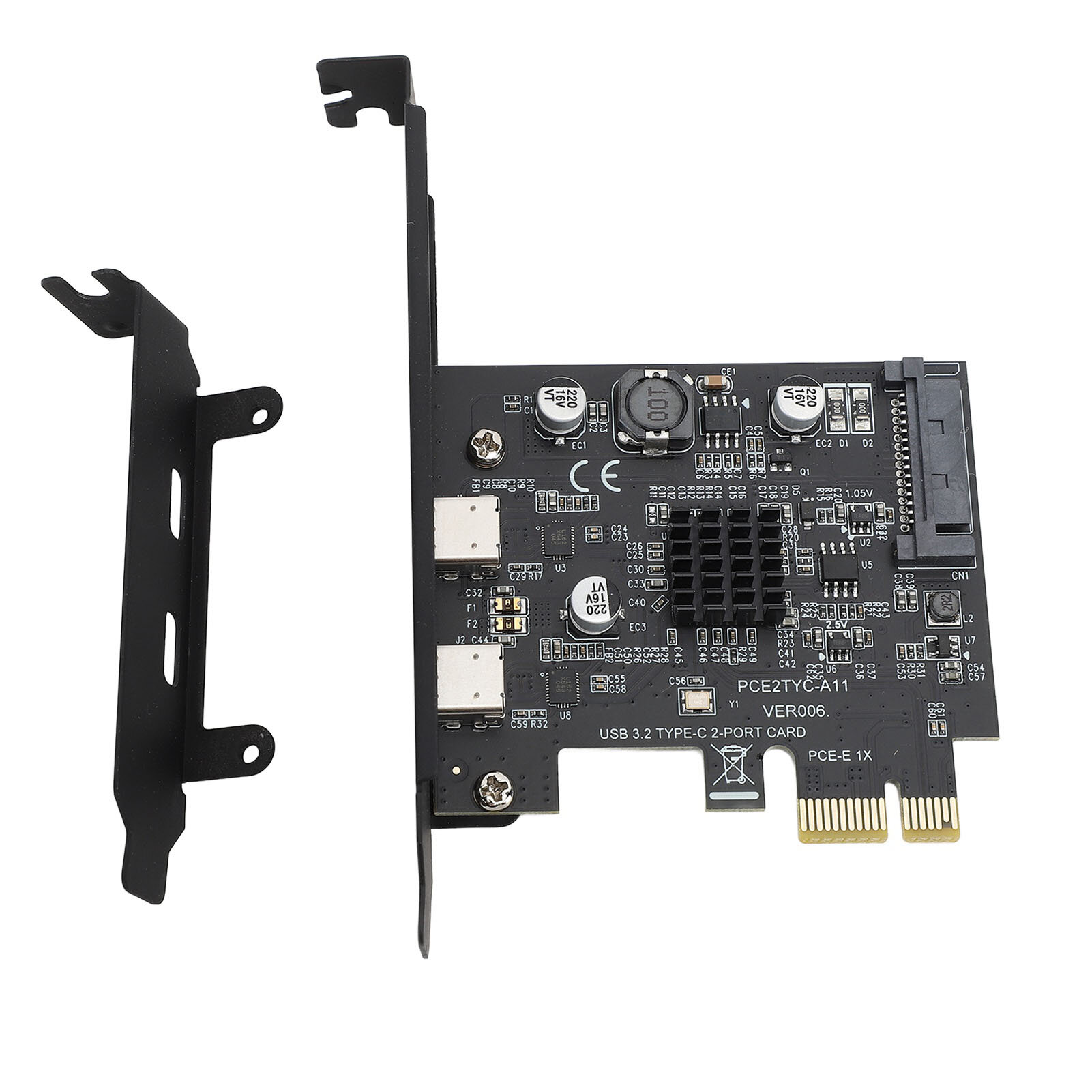 Карта расширения USB 3.2 PCI Express GEN2 Dual Type C, высокоскоростная карта расширения PCI Express 10 Гбит/с для настольных ПК для Windows