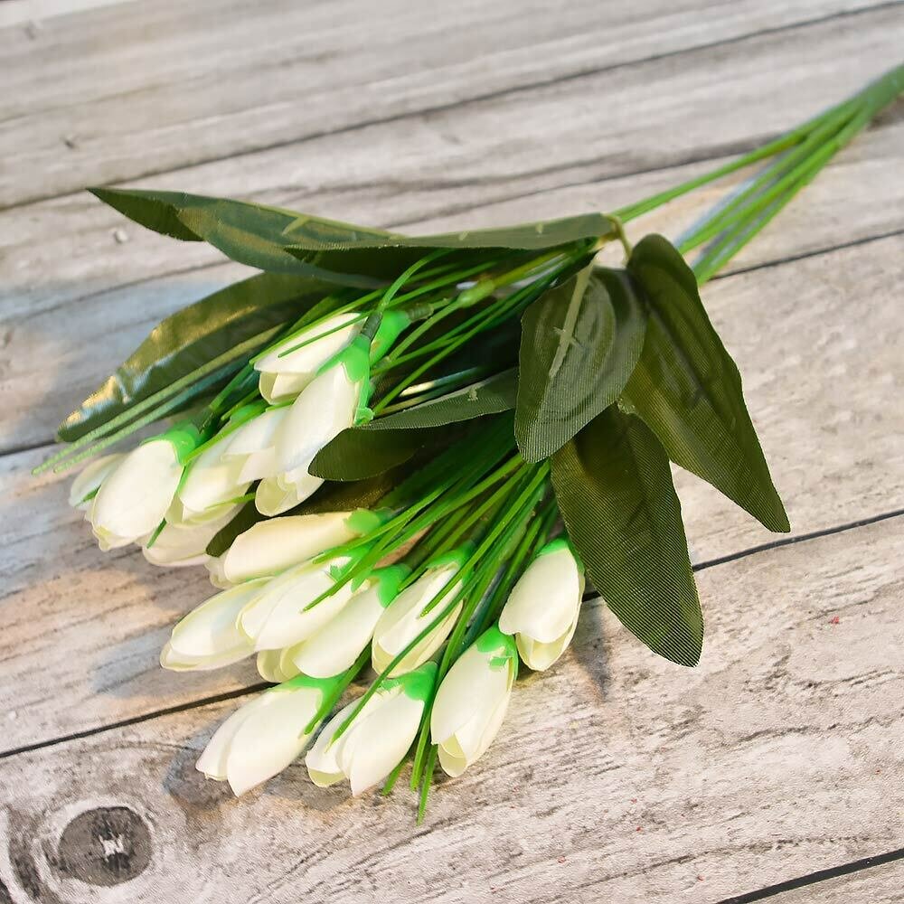 Искусственные цветы «Крокус» 35см, микс оттенков, декоративное украшение для интерьера