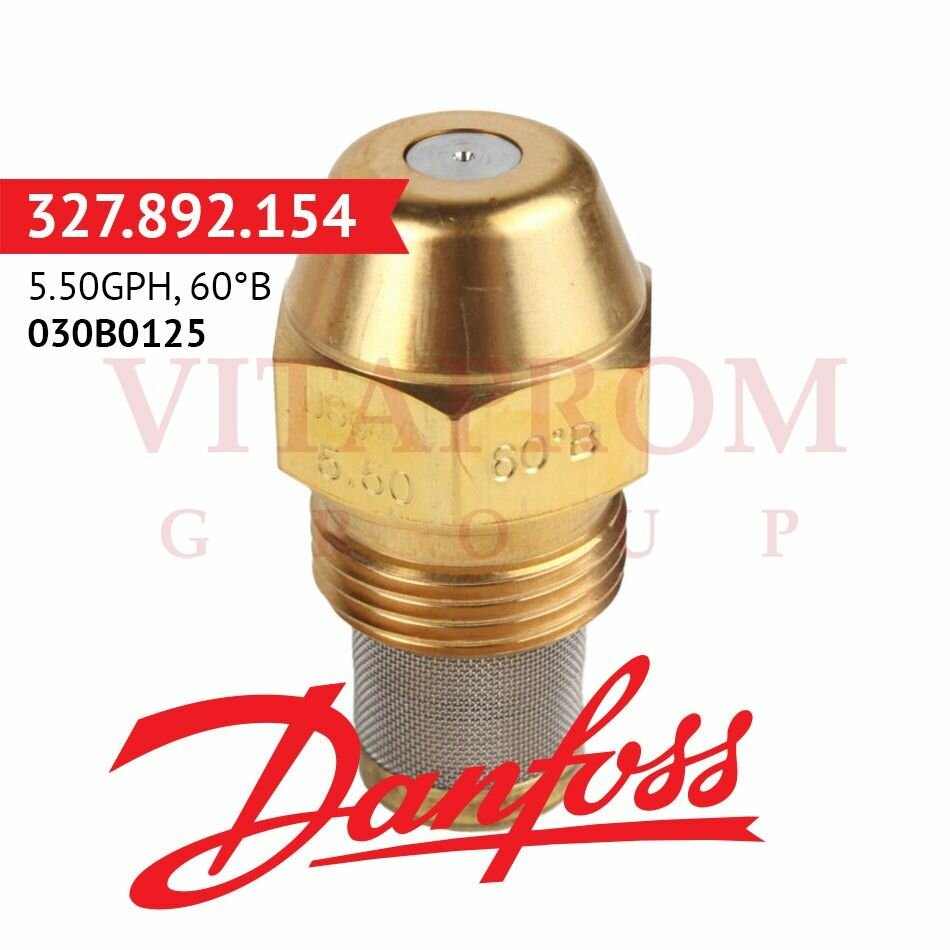 Форсунка Danfoss 5.50GPH, 60B, 030B0125 — фото 1